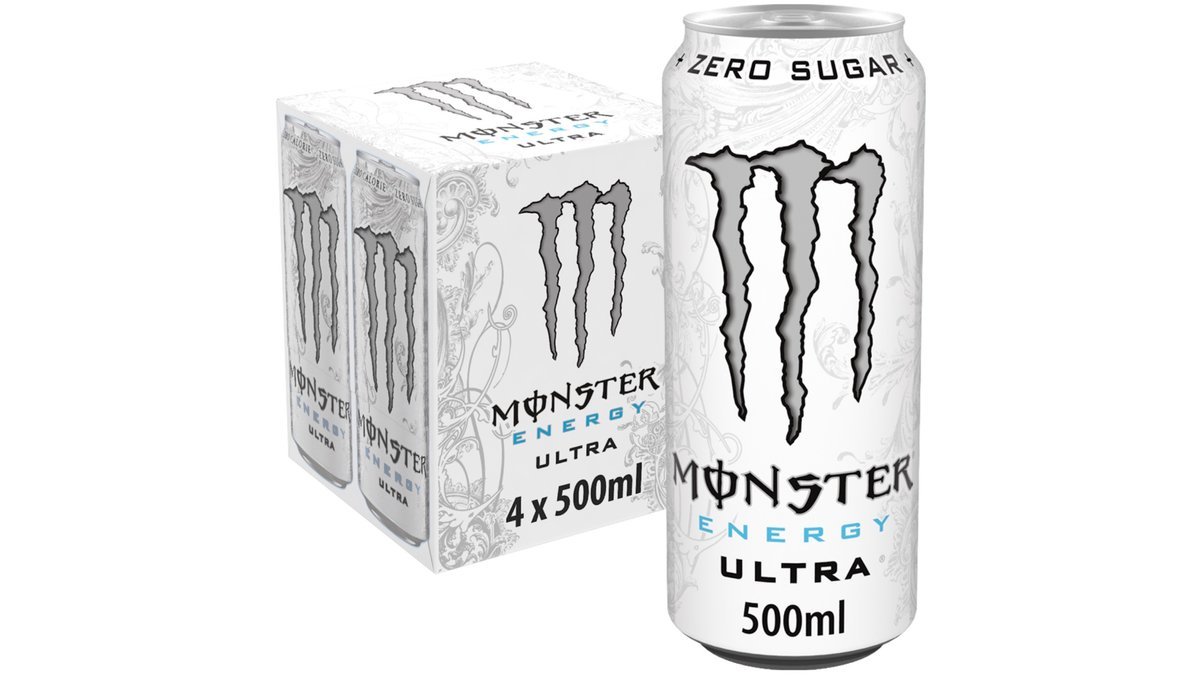 Energidrik 4-pak, Monster Ultra | Wolt Market Søborg Telefonvej | Wolt