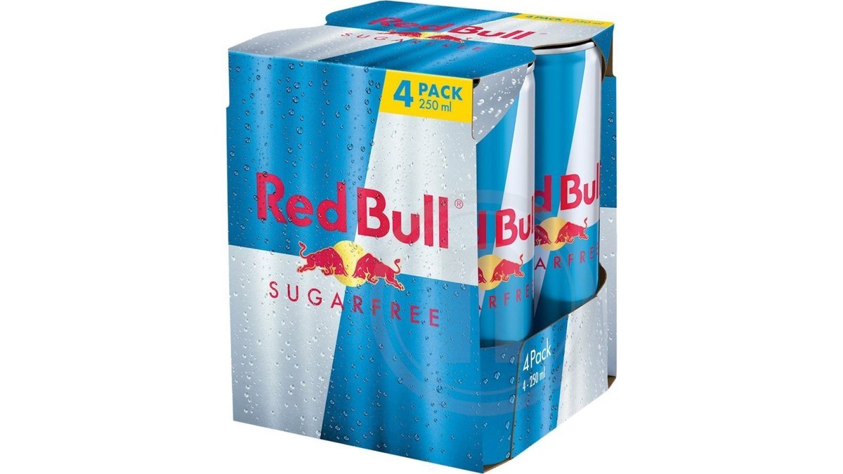 Energidrik sukkerfri 4-pak, Red Bull | Wolt Market Aalborg Vesterbro | Wolt