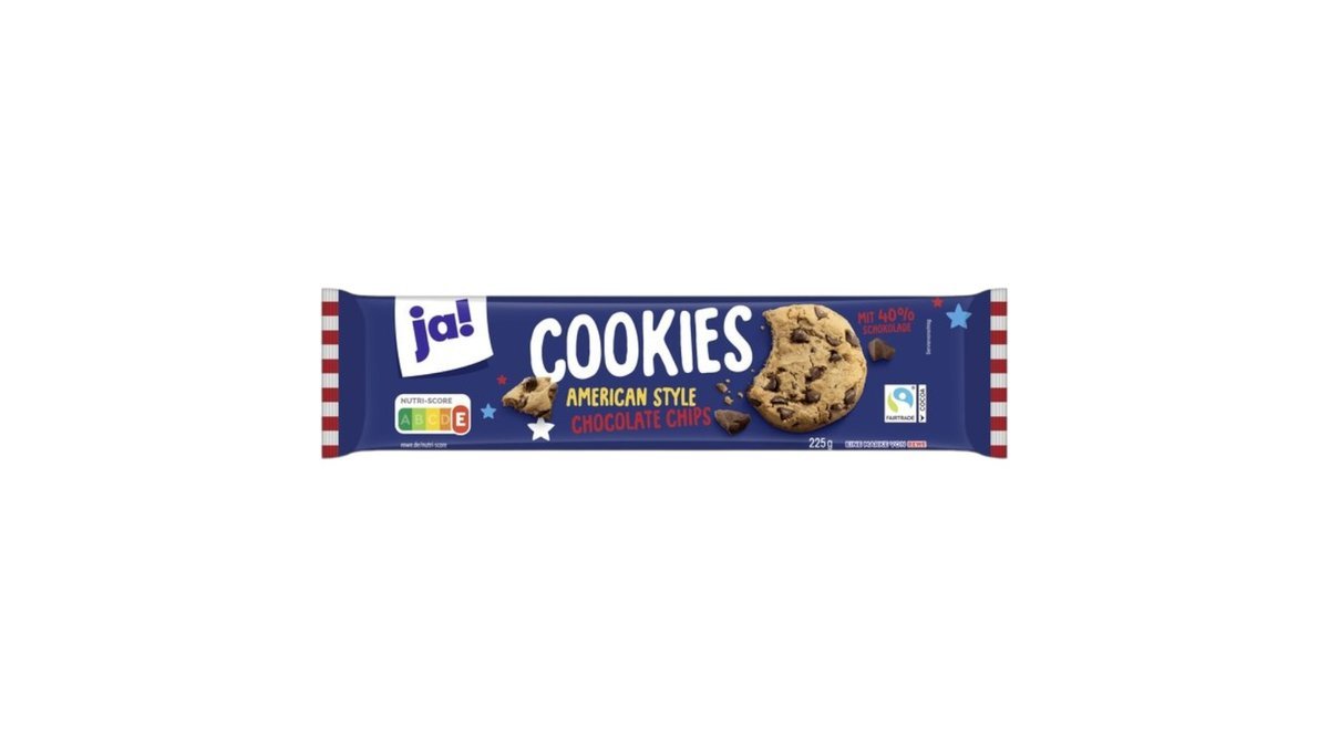 Ja! Cookies American Style Chocolate Chip, 225 g | Wolt Market ...