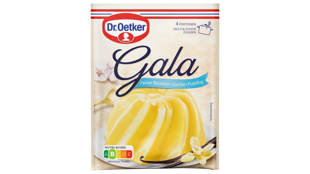 Dr. Oetker Gala Puddingpulver Bourbon-Vanille (3 Stück), 111 g | Wolt Market Sendling | Wolt