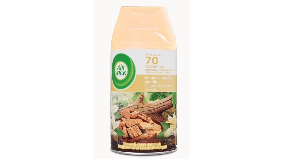 Rezerva odorizant de camera spray automat Air Wick, Lemn de Santal si ...