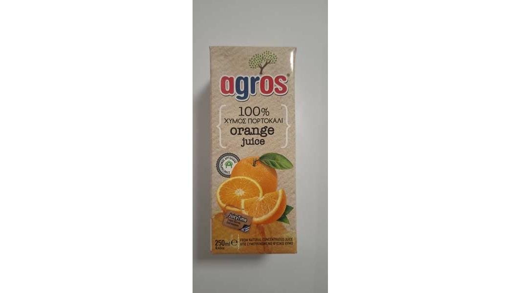 Agros suc natural de portocale 100% 0.25L | Carrefour Soseaua Sibiului (9180) | Wolt