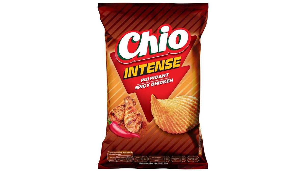 Chipsuri ondulate din cartofi cu gust de Pui Picant 120G Chio Intense | Carrefour Hypermarket ...