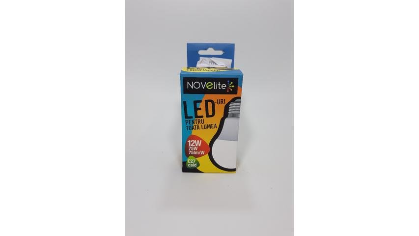 Bec LED tip A60 Novelite, 12 W, soclu E27, 3000 K | Carrefour Hypermarket Pantelimon (9470) | Wolt