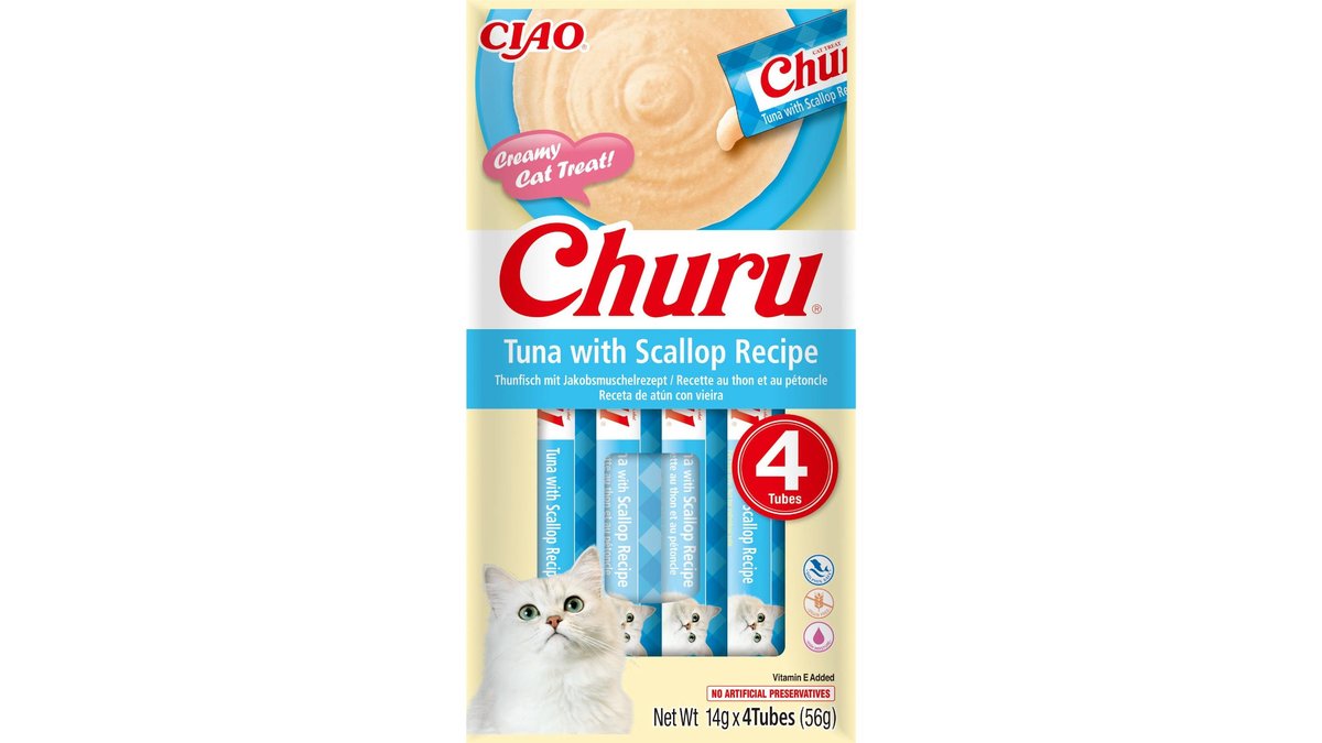 Recompense Pisici Ton & Scoici 14X4g Churu | Carrefour Hypermarket Mega Mall (9139) | Wolt