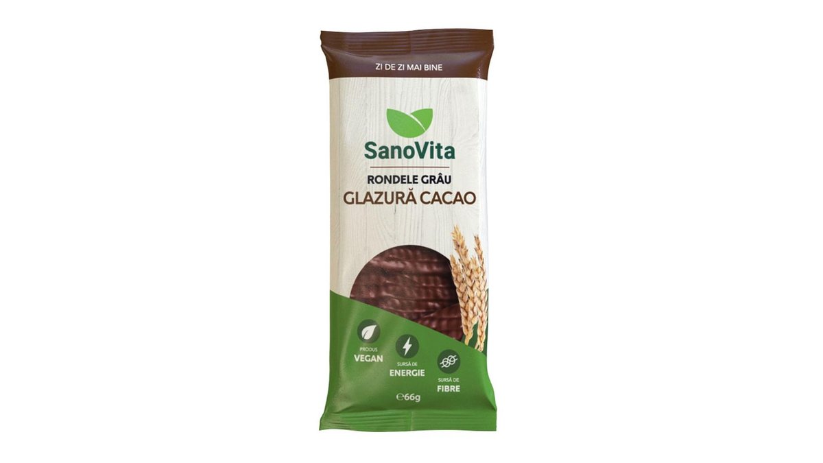 Rondele din grau cu glazura de cacao 66g | Carrefour Hypermarket Iasi Era (9167) | Wolt