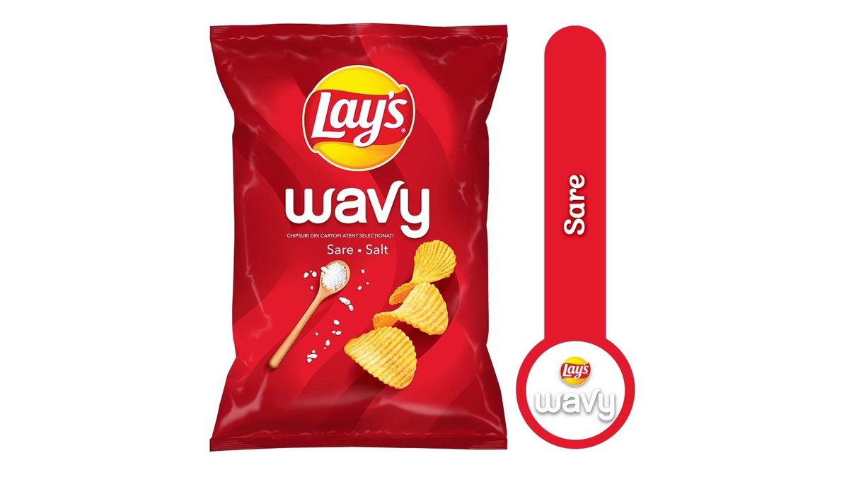 Lay's Wavy chipsuri ondulate din cartofi cu sare 115g | Carrefour Hypermarket Metalurgiei (9193 ...