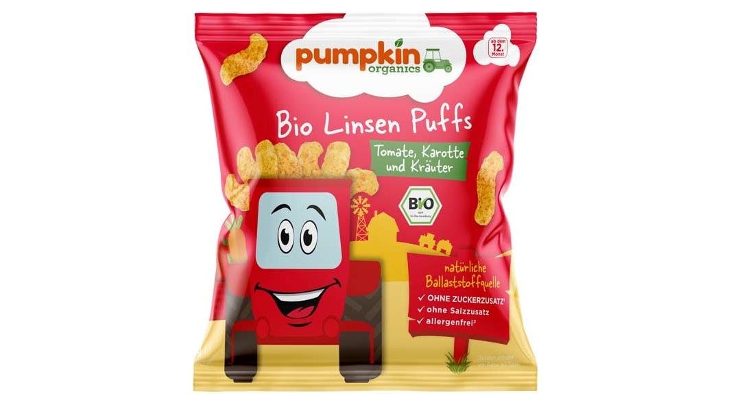 Pumpkin Organics - Snack Bio Din Linte Cu Rosii, Morcov Si Verdeata 20G ...