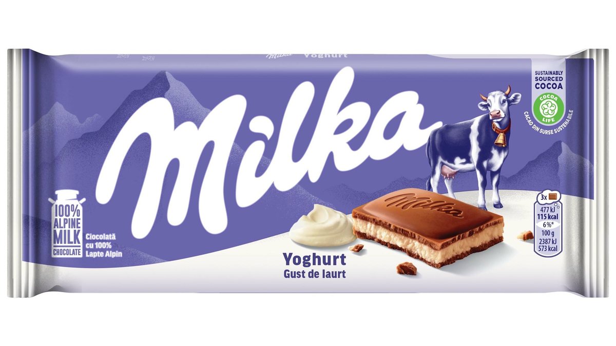Ciocolata Cu Lapte Si Crema De Iaurt Degresat Alpin ,100G | Carrefour ...
