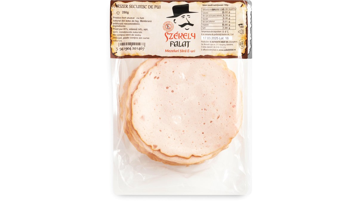 Parizer secuiesc de pui Szekely Falat 250G | Carrefour Hypermarket Unirii (9166) | Wolt