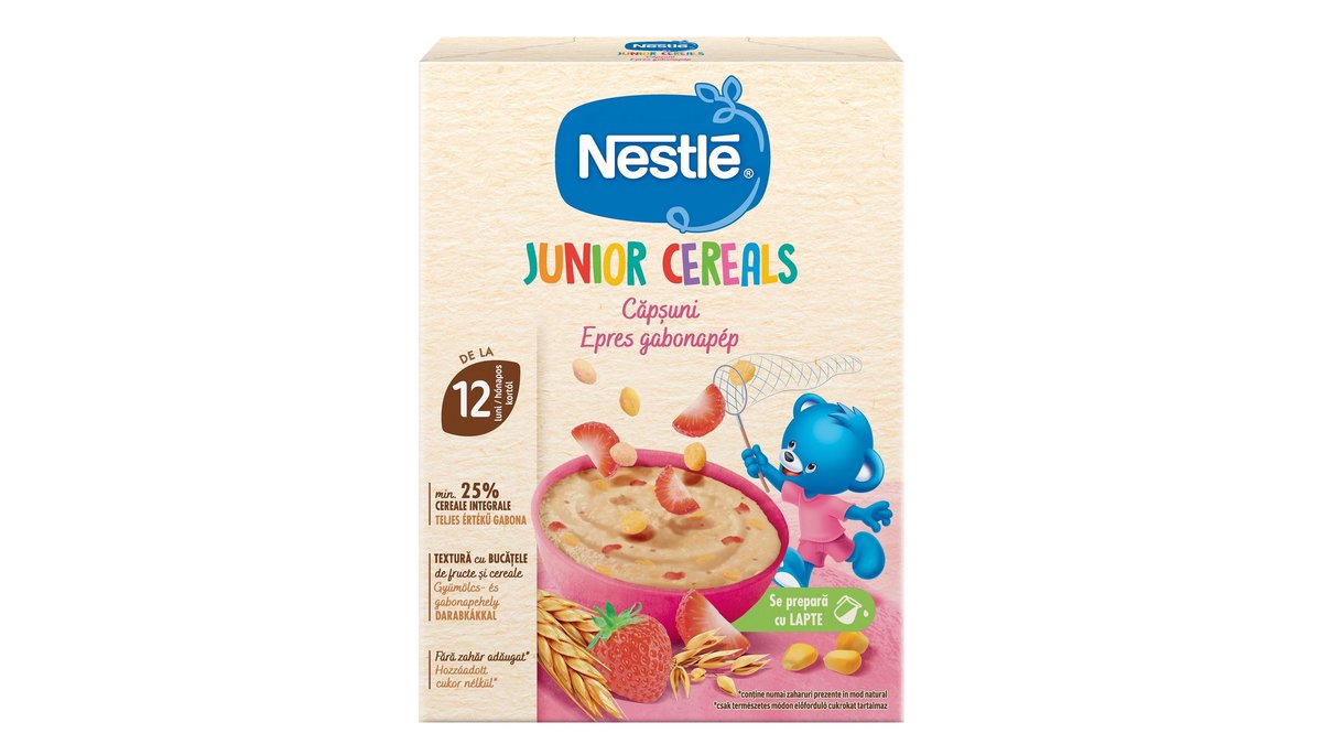 NESTLE JUNIOR Capsuni Cereale bebelusi de la 12 luni, 200g | Carrefour Bulevardul Decembrie ...