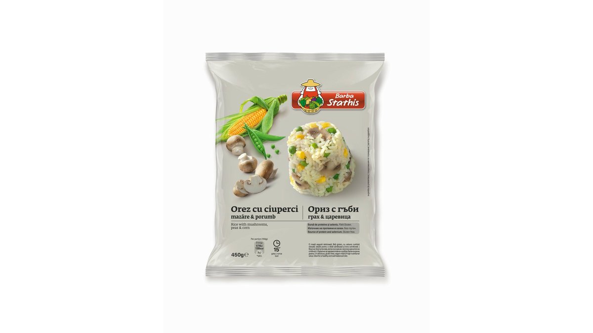 Amestec orez cu ciuperci 450g Barba Stathis | Carrefour Hypermarket City Park (9473) | Wolt