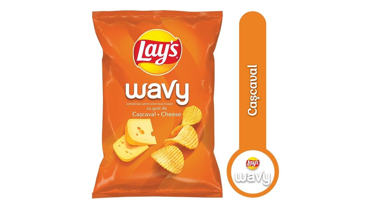 Lay's Wavy chipsuri ondulate din cartofi cu cascaval 115g | Carrefour Hypermarket Parklake (9112 ...