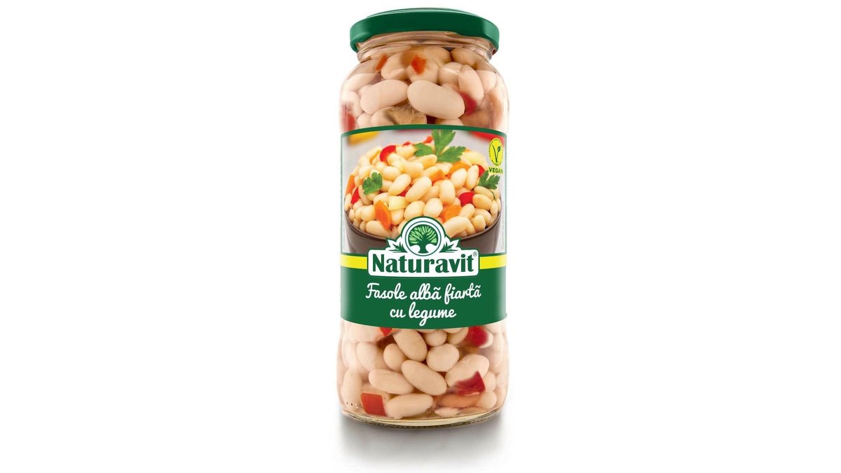 Fasole alba fiarta cu legume Naturavit 540g | Carrefour Hypermarket ...