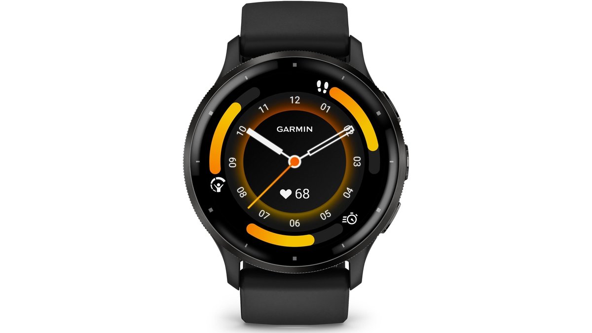 Smartwatch Garmin Venu 3, GPS, Wi-Fi, curea silicon, 45mm, Black/Slate | eMAG Cluj | Wolt