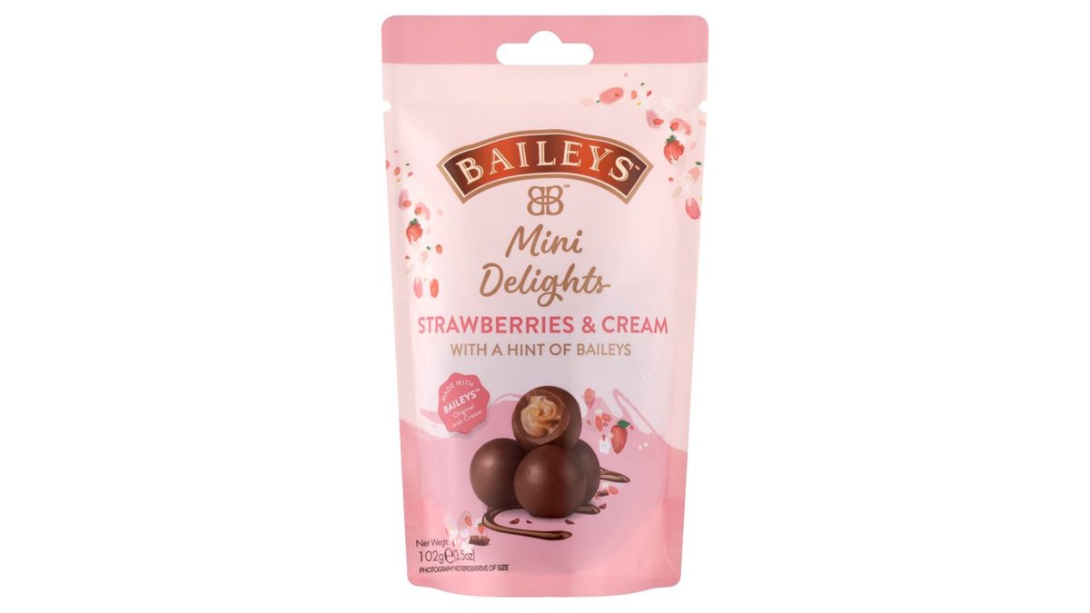 Baileys Mini Delights Strawberry Cream likőrös trüffelkrémmel töltött ...