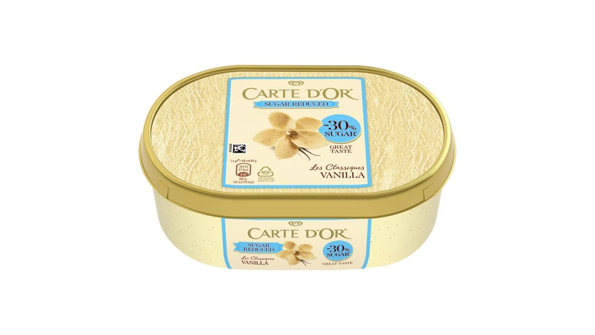 Carte D'Or csökkentett cukortartalmú vanília ízű jégkrém, 1000 ml | Wolt Market Debrecen | Wolt