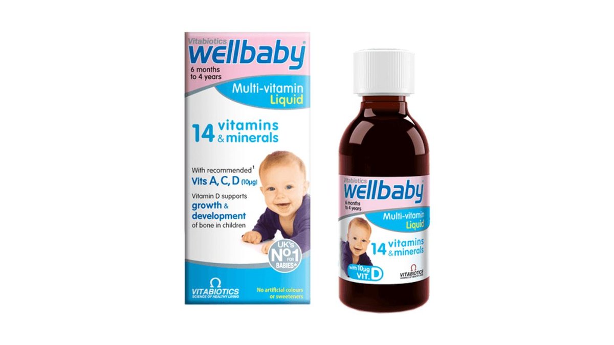 Wellbaby Multi-vitamin Liquid 150ml (6m.-4g.v.) | Mēness aptieka 145 (Nīcgales) | Wolt