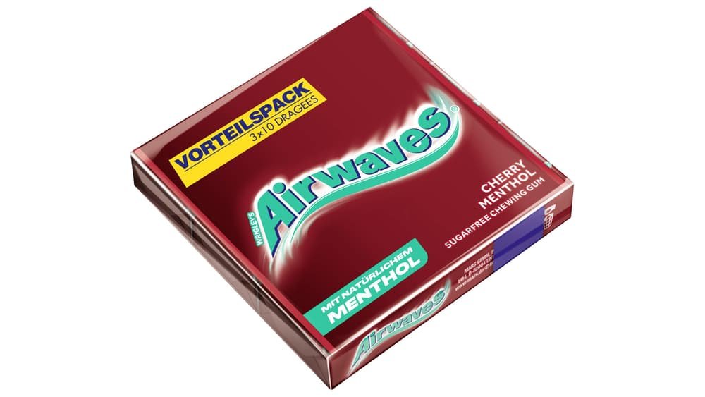 AIRWAVES® Multipack Cherry Menthol 3x10 Dragees | Knuspr | Wolt