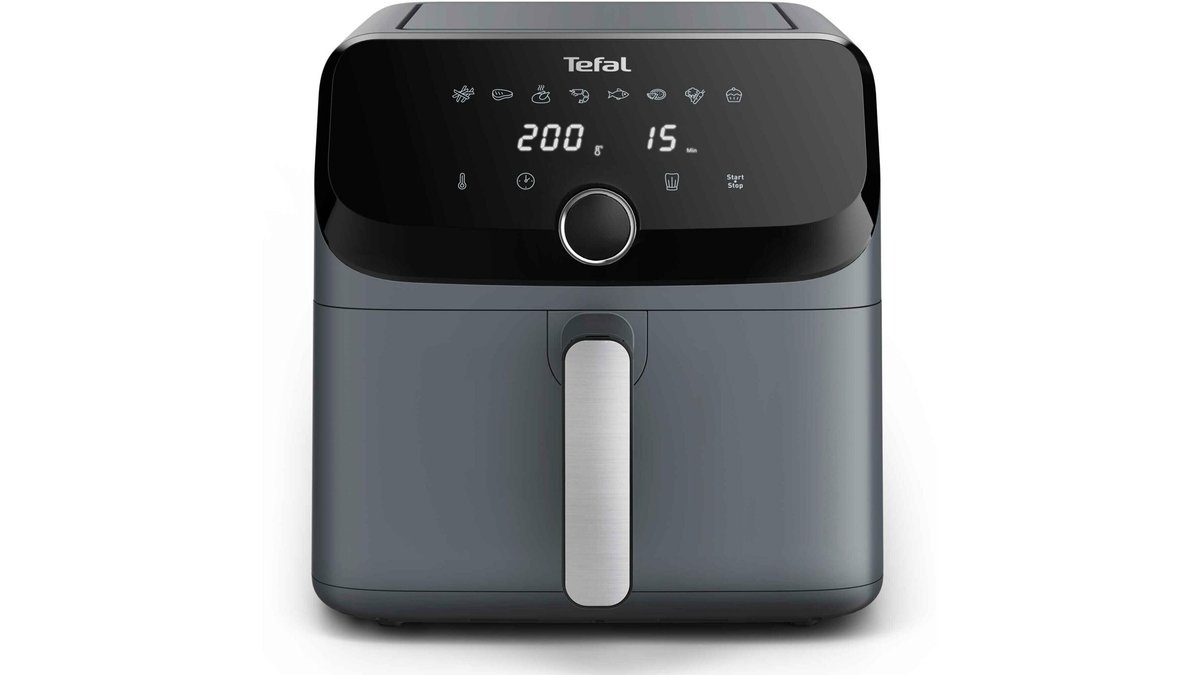 Friteuza cu aer cald Tefal Easy Fry Mega EY855BE0, 2020W, capacitate 7.5 L, 8 programe automate ...