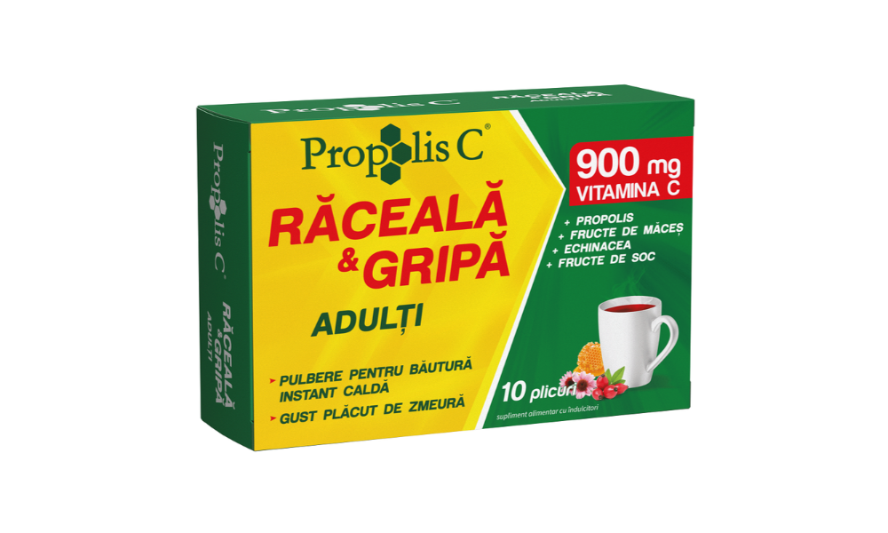 Propolis C raceala si gripa adulti, Fiterman Pharma | 10 plicuri ...