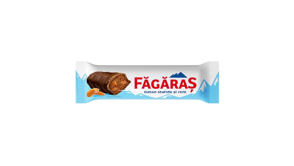 Baton de ciocolata Fagaras, cu stafide si aroma de rom, 30 g | Auchan ...