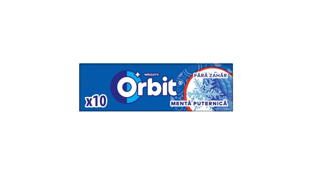 Guma de mestecat cu arome de menta si mentol Orbit Winterfrost, 10 ...