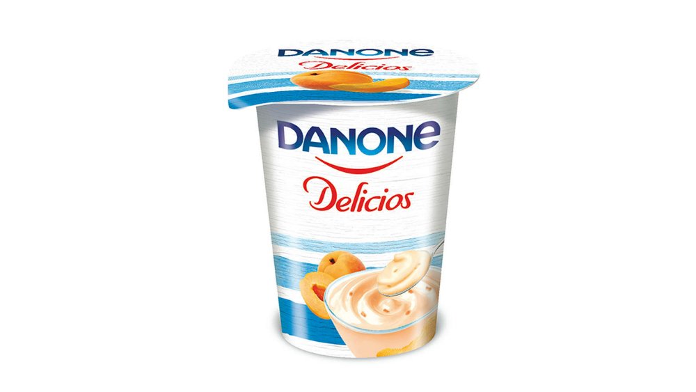 Iaurt cu caise Danone Delicios, 400 g | Auchan Hypermarket Iași | Wolt
