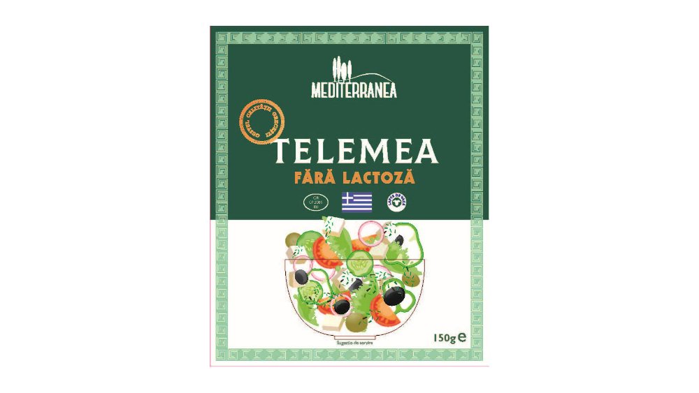 Telemea fara lactoza Mediterranea, 150 g | Auchan Hypermarket Drumul Taberei | Wolt