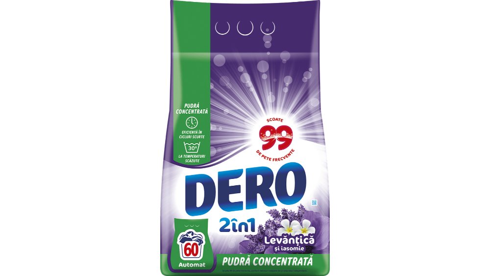 Detergent automat Dero 2in1 Levantica, 60 spalari, 4.5 kg | Auchan - Targu Mures | Wolt