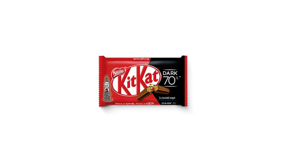 Baton de ciocolata neagra KitKat, 70%, 41.5g | Auchan Hypermarket ...