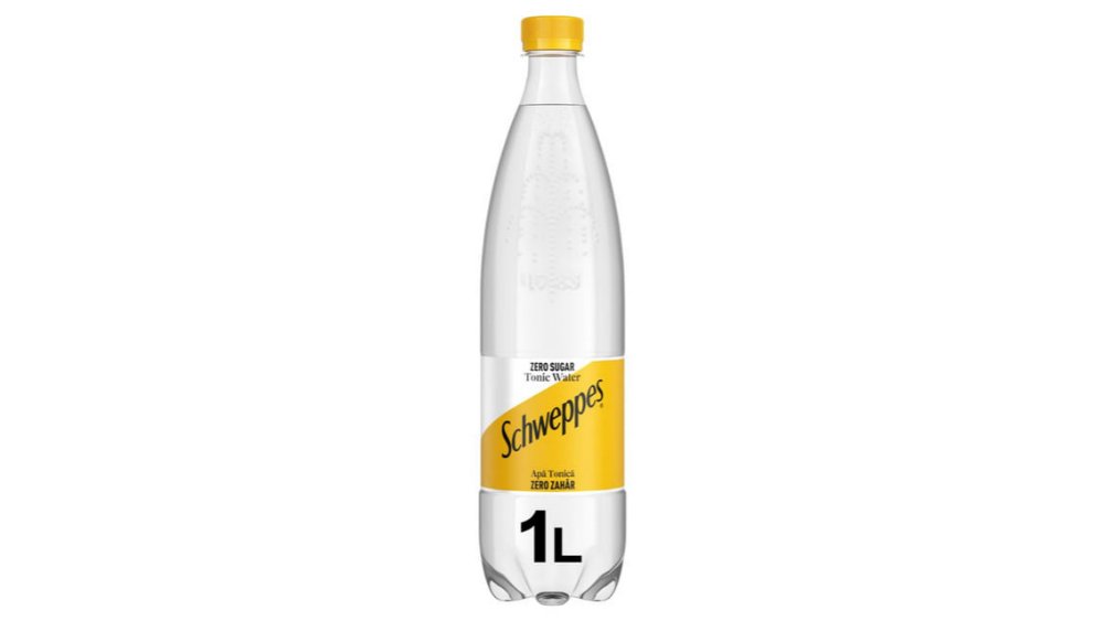 Apa tonica Schweppes Tonic Water Zero Zahar, PET, 1 l | Auchan - Vitan | Wolt