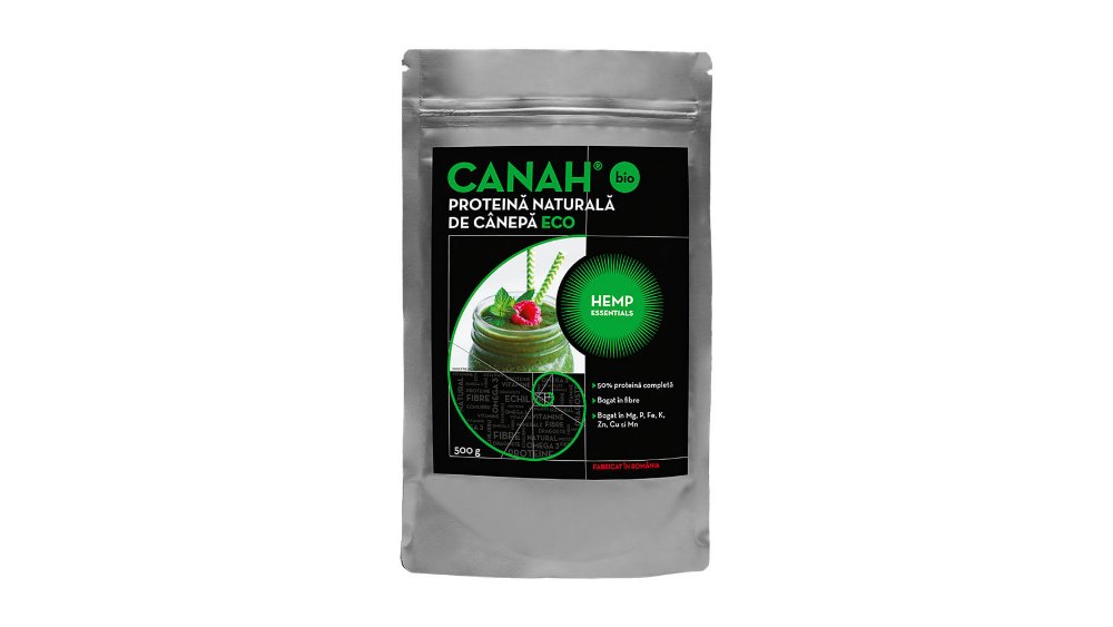 Pudra proteica de canepa eco Canah, 500g | Auchan - Crangasi | Wolt