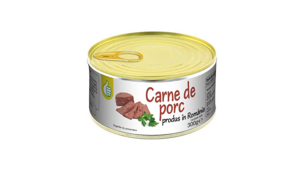 Conserva cu carne de porc 50% Auchan, 300 g | Auchan - Drumul Taberei ...