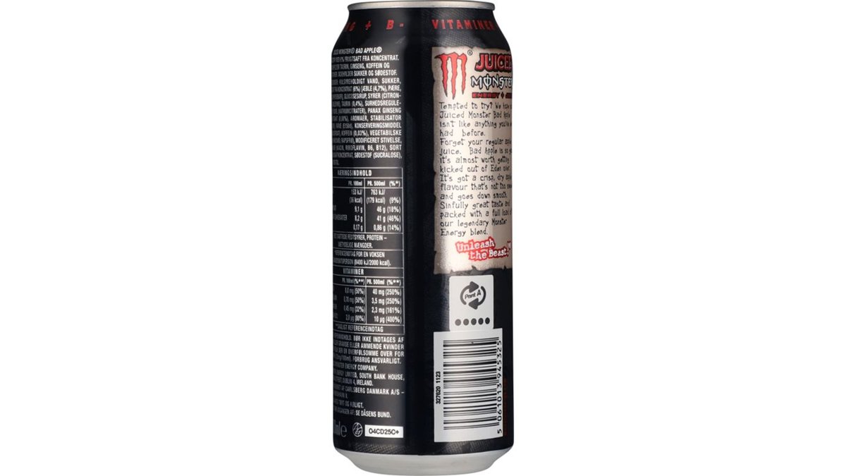 Energidrik Bad Apple, Monster | Wolt Market Aalborg Vesterbro | Wolt