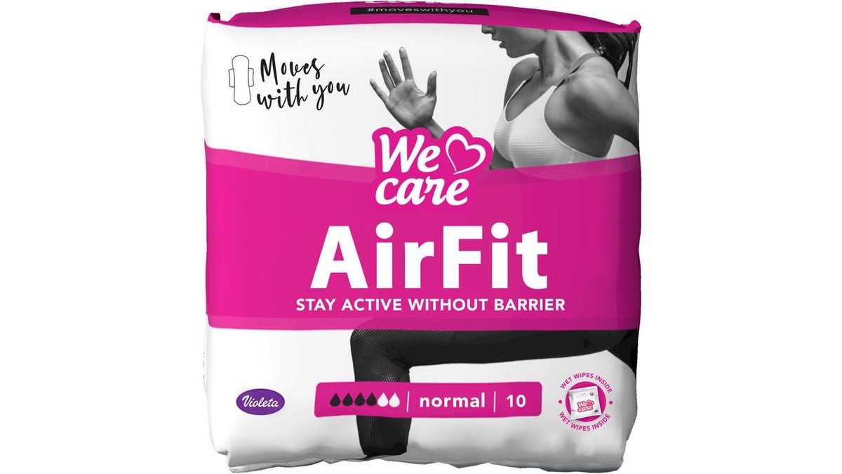 Higienski vložki Violeta, We Care Air Fit normal, 10/1 | Tuš ...