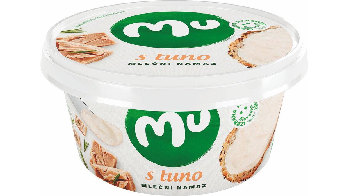 Namaz mlečni Mu, s tuno, 140 g | Tuš hipermarket Planet Celje | Wolt