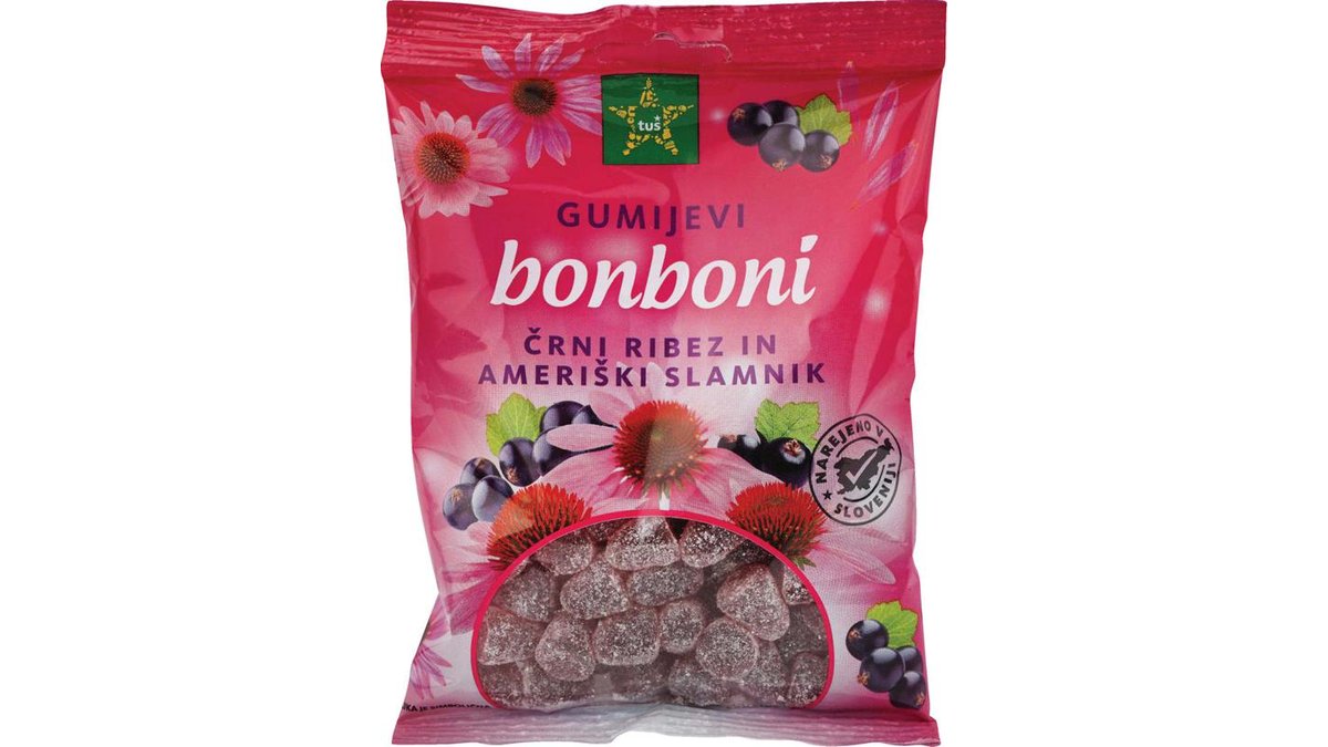 Bonboni Tuš gumi, črni ribez, 150g | Tuš supermarket Vič | Wolt