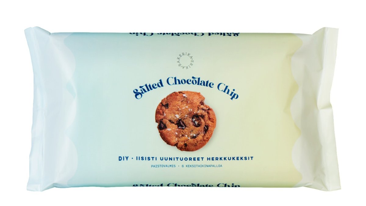 Bakerika Salted Chocolate Chip keksitaikina 210g | Wolt Market Myrtsi | Wolt