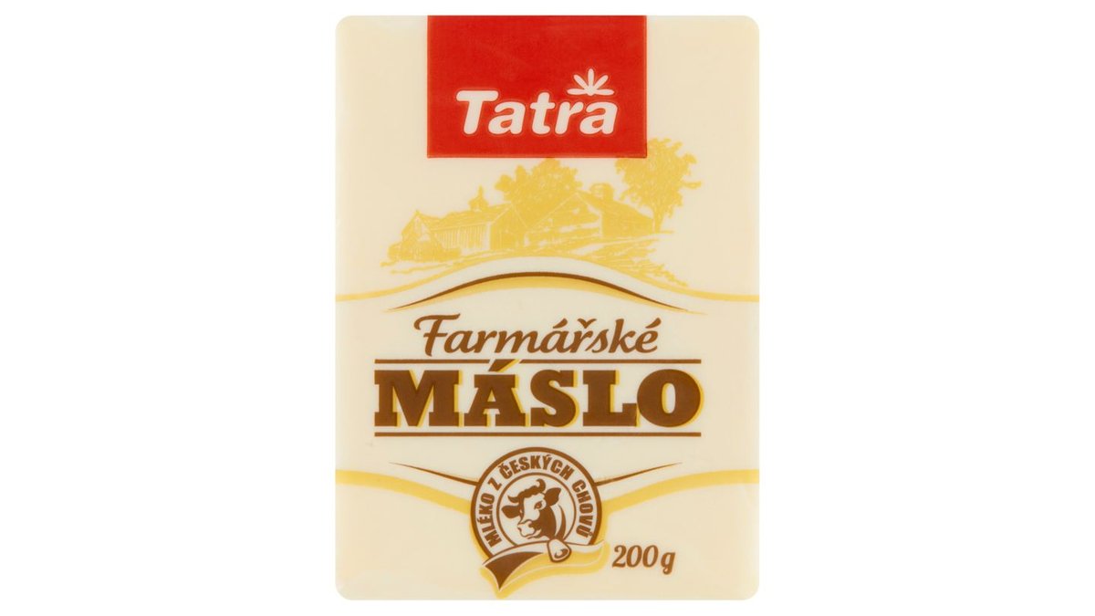 Tatra Farmářské máslo, 200 g | Wolt Market Brno-střed | Wolt