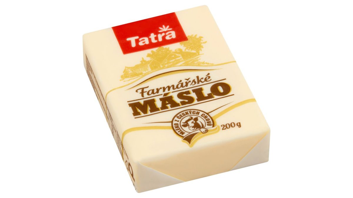Tatra Farmářské máslo, 200 g | Wolt Market Brno-střed | Wolt
