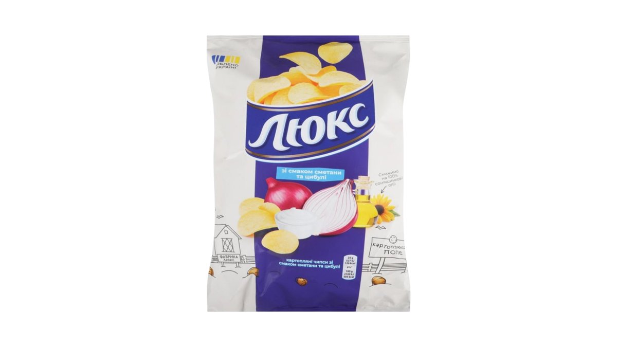 Krompir Čips Sa Ukusom „Pavlaka I Luk“ „Lux“ 125g | Berezka Market ...