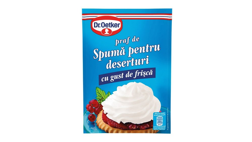 Praf de spuma Dr. Oetker pentru deserturi cu gust de frisca 48 g ...
