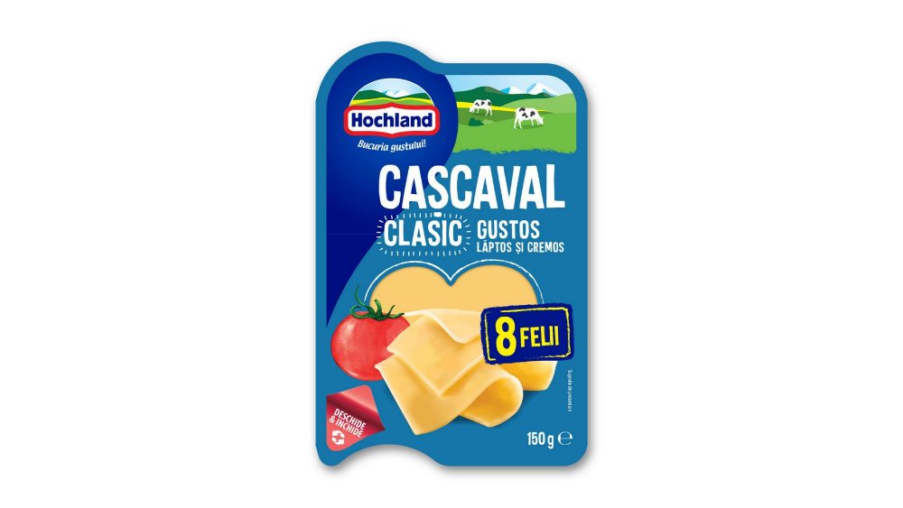 Cascaval clasic felii Hochland, 150 g | Auchan - Timisoara | Wolt
