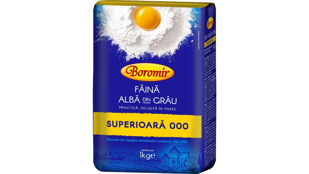 Faina alba superioara din grau 000 Boromir, 1 kg | Auchan - Iasi | Wolt