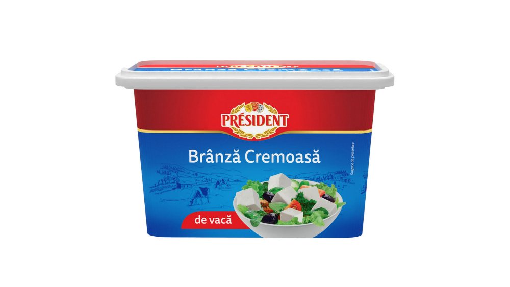 Branza cremoasa de vaca President, 500 g | Auchan Hypermarket Timisoara ...