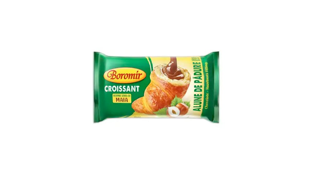 Croissant cu crema de ciocolata si alune padure Boromir, 60 g | Auchan ...
