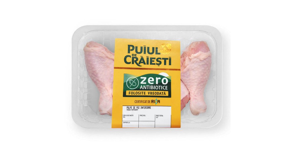 Pulpe de pui inferioare Puiul de Craiesti Zero Antibiotice, +/-1 kg | Auchan Hypermarket Titan ...