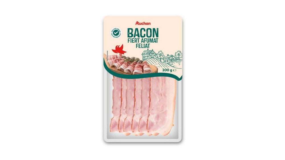 Bacon afumat feliat Auchan, 100 g | Auchan - Vitan | Wolt