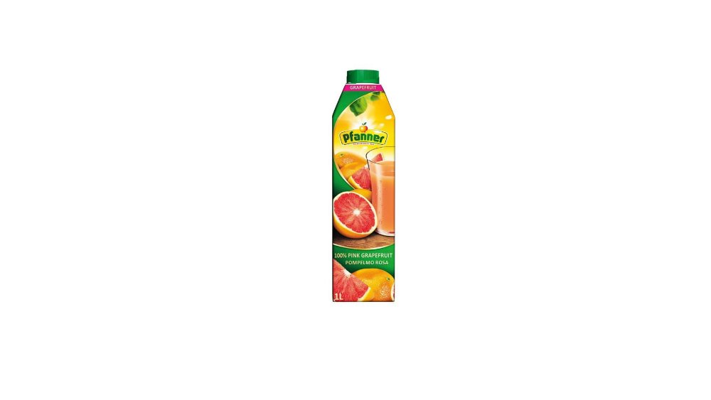 Bautura necarbogazoasa cu suc de grapefruit roz Pfanner, 1 l | Auchan ...